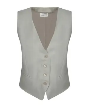 P.a.r.o.s.h V-neck Vest With Button Closure And Welt Pockets