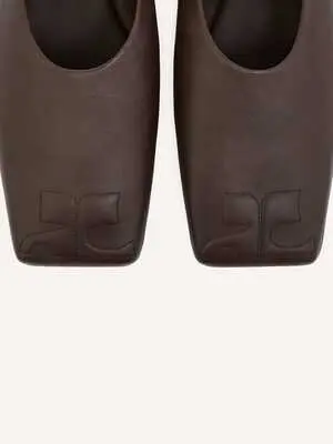 COURREGES Minimal Leather Loafers - Black