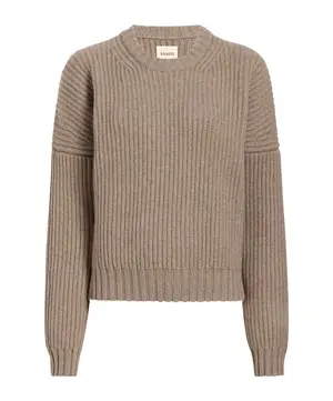 Khaite Manuela Crewneck Sweater - Barley