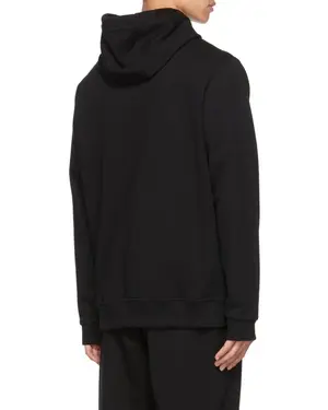 Burberry Printed Drawstring Hoodie - Black