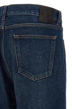 Off-White Mid-rise Jeans With Zip Detail - Black