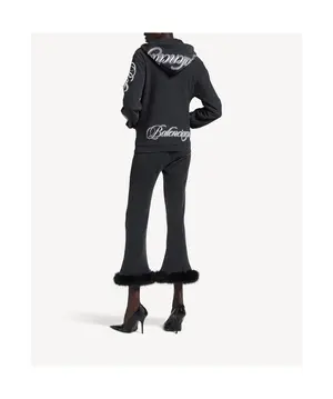 Balenciaga Cursive Zip-up Hoodie