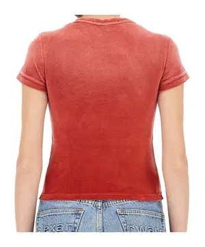 Alexander Wang Logo Detailed Crewneck T-shirt - Red