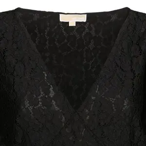 Michael Kors Puff Sleeved Lace Mini Dress