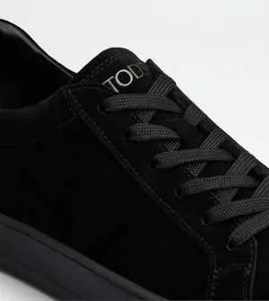 TOD'S Logo Detail Round Toe Lace-up Sneakers