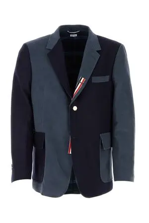 Thom Browne Single-breasted Corduroy Blazer - Blue