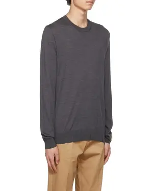 GOLDEN GOOSE Crewneck Jumper With Logo Patch