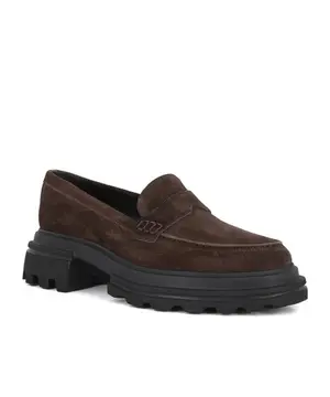 Hogan Slip-on Loafers With Embossed Detail - Black