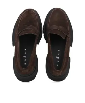 Hogan Slip-on Loafers With Embossed Detail - Black