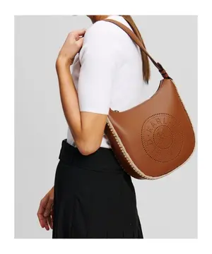 Karl Lagerfeld Perforated Logo Shoulder Bag