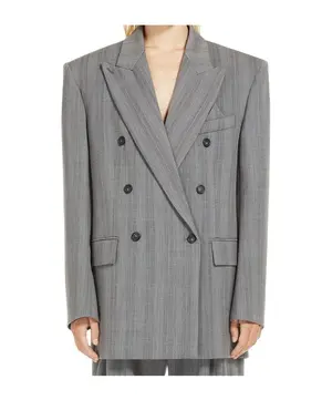 Sportmax Striped Double-breasted Jacket