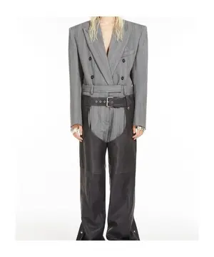 Sportmax Striped Double-breasted Jacket