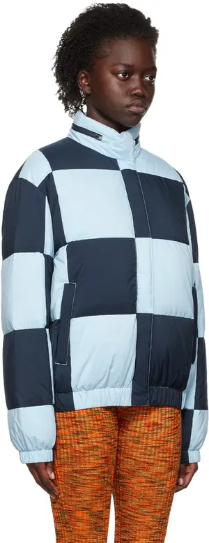 Kenzo Check Quilted Down Jacket