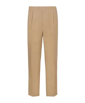 Fendi Fendi Straight-Leg Tailored Trousers Beige