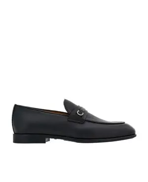 FERRAGAMO Gancini-buckle Loafers - Black