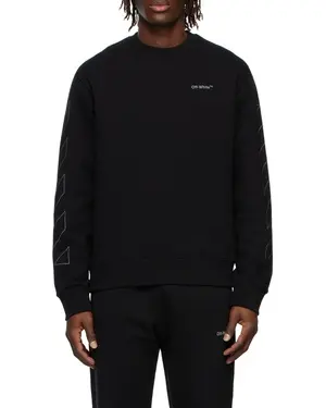 Off-White Diag Outline Crewneck Sweatshirt