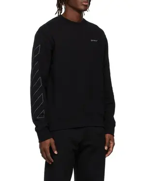 Off-White Diag Outline Crewneck Sweatshirt