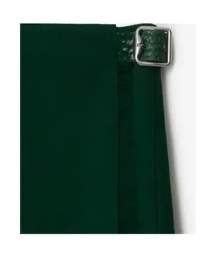 Burberry Pleated Frayed-edge Mini Skirt