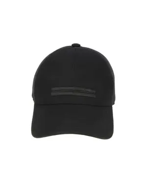 Zegna Embroidered Baseball Cap - Black