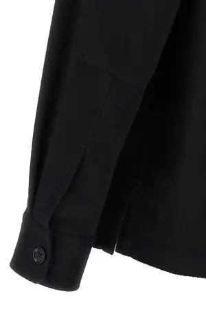 Zegna Cashmere Pocket-detail Overshirt - Black