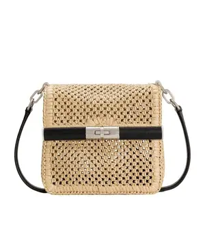 Dolce & Gabbana Woven Shoulder Bag - Camel