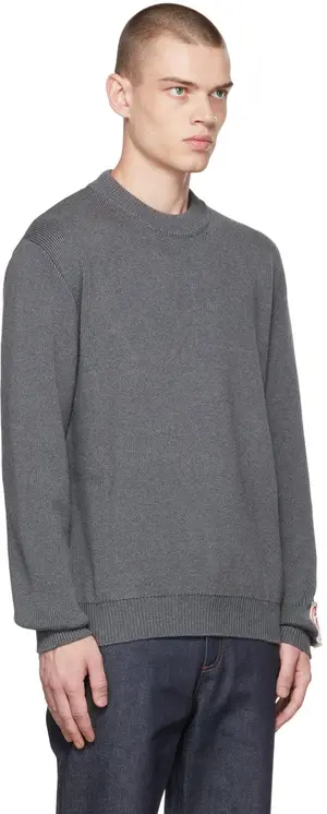 GOLDEN GOOSE Logo Patch Knitted Jumper