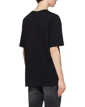 Balmain Vintage Logo Embroidered T-shirt - Black