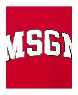 MSGM Round Neck Sweatshirt - Red