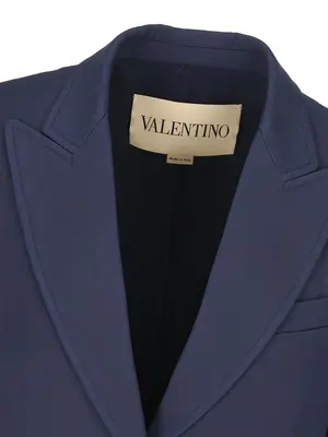 Valentino Garavani Single-breasted Blazer With Patch Pockets - Black