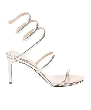 Rene Caovilla Cleo Spiral Strappy Sandals - Silver