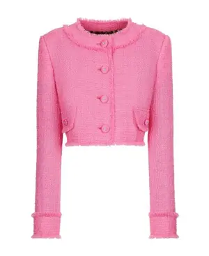 Women's Pink Cropped Jackets