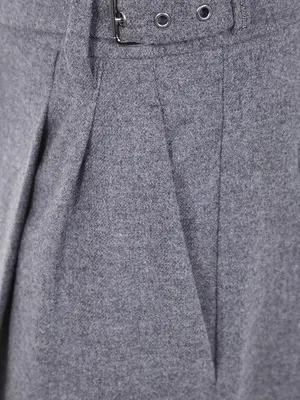 Brunello Cucinelli Tailored Wide Leg Pants - Gray