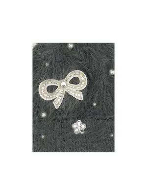 Monnalisa Crystal Embellished Beanie