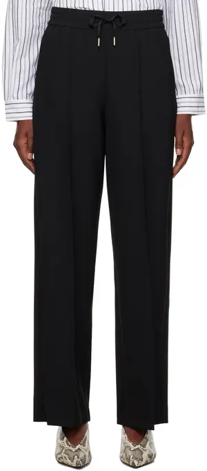 A.p.c. Wide-leg Trousers With Elastic Waistband