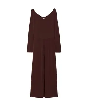 Max Mara Flared Jersey Maxi Dress
