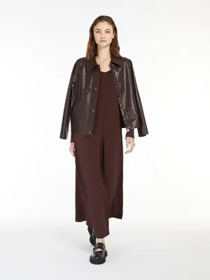 Max Mara Flared Jersey Maxi Dress