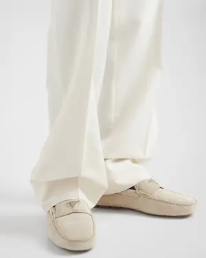 Prada Suede Driving Loafers - Brown