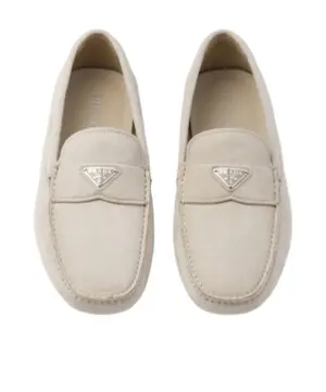 Prada Suede Driving Loafers - Brown
