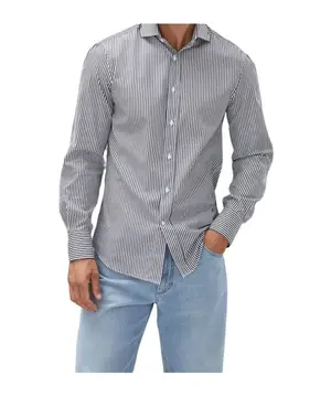 Brunello Cucinelli Striped Buttoned Shirt