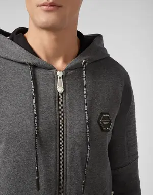 Philipp Plein Logo Casual Zip-up Jacket