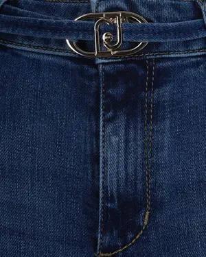 Liu Jo Belted Straight-leg Jeans