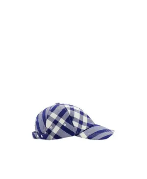 Burberry Plaid Checked Baseball Cap