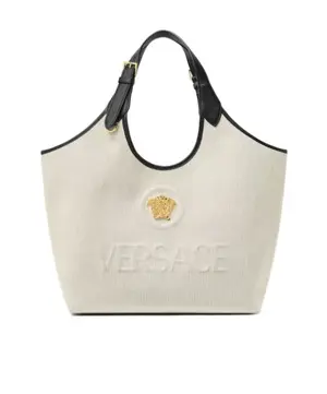 Versace La Medusa Medium Tote Bag - Beige