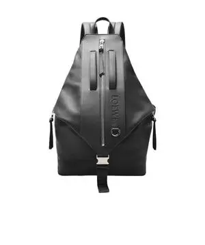 Loewe Convertible Backpack In Classic Calfskin - Black
