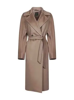 Max Mara Resina Belted Coat - Brown