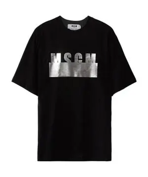 MSGM Logo Detail T-shirt - Black
