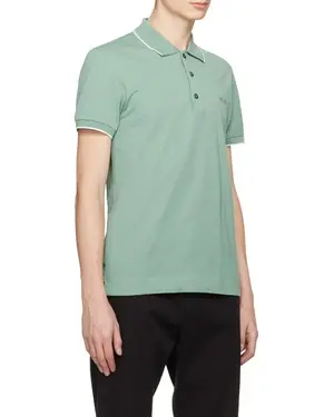 Zegna Logo Embroidered Polo Shirt