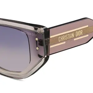 Dior Full-rim Monogrammed Sunglasses - Gray
