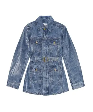 GANNI Foil Denim Jacket