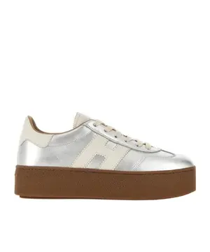 Hogan Platform Sneakers - Silver